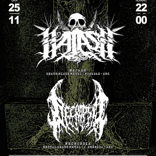 Show Najash Death/Black metal (Posadas - ARG) - Últimas Notícias de Foz ...